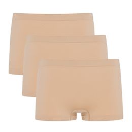 Panty Jockey "Seamfree Core", Damen, Gr. L, beige (light beige), Microfaser, Obermaterial: 93% Polyamid, 7% Elasthan, unifarben, k&ouml;rpernah, Unterhosen Panty, weich, Mikrofaser, leicht, elastisch