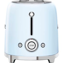 Smeg Toaster "TSF02PBEU", B:39,4cm H:21,5cm T:20,8cm, blau, Toaster