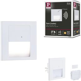 Paulmann LED Einbauleuchte "LED Wandeinbauleuchte Tsaro eckig 80x36mm", 1, H: 8cm, 1 Stk., weiß, Leuchten