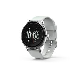 Hama Smartwatch "Smartwatch 4910 Damen Herren, Blutsauerstoffmessung, wasserdicht", silber, Smartwatches, wasserdicht