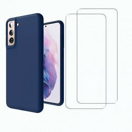 H&uuml;lle Galaxy S21 5G und 2 schutzfolien - TPU - Blau