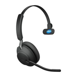 Jabra Evolve2 65 MS Mono Kopfhörer Noise cancelling wireless mit Mikrofon - Schwarz