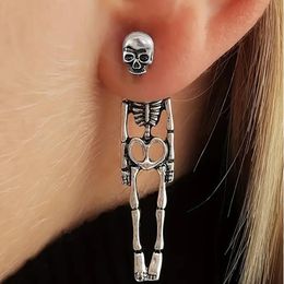 Adelia&acute;s ADELIA ́S Damen Paar Ohrh&auml;nger "Halloween Schmuck Ohrringe Ohrstecker Skelett aus Acryl", Damen, Acryl, silber, Acryl, Ohrringe, Weihnachtsschmuck