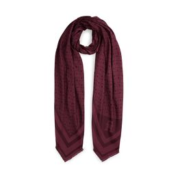 Tommy Hilfiger Herren Modeschal "TH MONOGRAM"marzemino, Materialmix, Modet&uuml;cher
