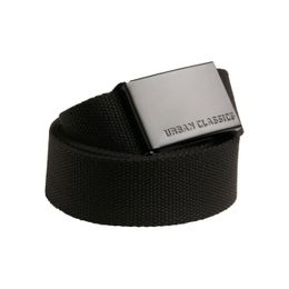 Urban Classics Damen Hüftgürtel "Urban Classics Unisex Canvas Belt"schwarz, schwarz, 100% Polyester, Gürtel