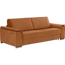 2,5-Sitzer Egoitaliano, B:234cm H:85cm T:102cm, braun, Luxus-Micofaser Lederoptik (100% Polyester) ist ein neues technisches Gewebe mit einem