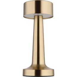 Globo LIGHTING LED Tischleuchte "ANGELIKA - Akkutischleuchte", 1, 1 Stk., gold, Leuchten, Design Tischleuchte, Akku, modern, Akkulampe, CCT