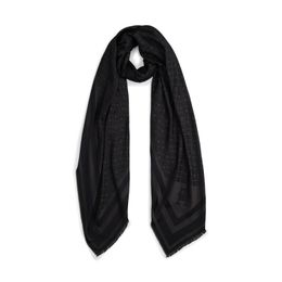 Tommy Hilfiger Herren Modeschal "TH MONOGRAM"schwarz, Materialmix, Modet&uuml;cher