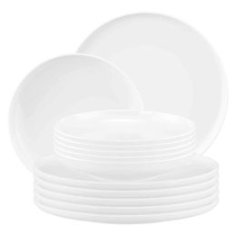 Seltmann Weiden Geschirr-Set "Tafelservice Sento Home 12er Set wei&szlig;", 12 tlg.wei&szlig;, Geschirr-Sets