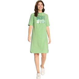 Damen Jerseykleid mit abgerundeten Seitenschlitzen reseda, Gr&ouml;&szlig;e 40