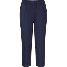 w&auml;schepur Damen Schlafanzug mit Ringel-Dessin wei&szlig;-marine-geringelt, Gr&ouml;&szlig;e 40/42