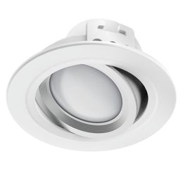 Hama Smarte LED-Leuchte "WLAN LED Einbauspot, 5W, Sprachsteuerung, Appsteuerung, verstellbar", H: 7,5cm, weiß, Leuchten