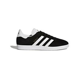 Adidas Leder-Sneakers "Gazelle" in Schwarz/ Wei&szlig; - 19% | Gr&ouml;&szlig;e 40 2/3 | Damen-sneakers