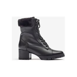 Unisa Leder-Stiefeletten in Schwarz - 54% | Gr&ouml;&szlig;e 37 | Stiefeletten