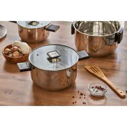 Kochtopf "Anser, energiesparend und sp&uuml;lmaschinenfest, im Geschenkkarton", 4,4 l + &Oslash; 22cm + H&ouml;he 12,5cm, silber, RESTO KITCHENWARE, T&ouml;pfe, Geeignet