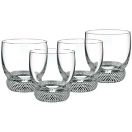 Villeroy & Boch VILLEROY & BOCH Whiskyglas "Whiskygläser Octavie 360 ml 4er Set transparent", transparent, Trinkgefäße