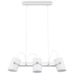 Paco Home Pendelleuchte "KARL", 3, H: 20,7cm, weiß, Esszimmer, Leuchten, mit kompatiblen Dimmer und Leuchtmittel