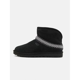 UGG Australia UGG Leder-Boots"Crescent" in Schwarz - 34% | Gr&ouml;&szlig;e 38 | Damen-stiefel