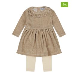 Dirkje 2tlg. Outfit in Hellbraun/ Creme - 46% | Gr&ouml;&szlig;e 92 | Baby-kleider-roecke