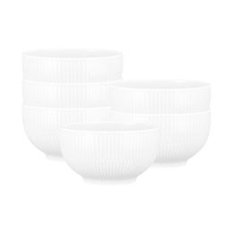 Seltmann Weiden Schale "M&uuml;slischalen Amina &oslash; 15 cm 6er Set", B/H/L: 15,1cm, wei&szlig;, Sch&uuml;sseln