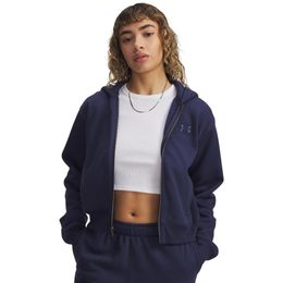 Under Armour Damen Kapuzensweatjacke "UA Icon Vida Flc FZ", blau, Gr. S, Obermaterial: 59% Baumwolle, 41% Polyester, Sweatjacken