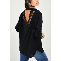 Milan Kiss Longsleeve in Schwarz - 73% | Gr&ouml;&szlig;e M | Damen-tops