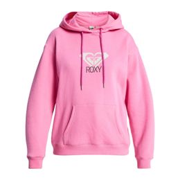 Roxy Damen Kapuzensweatshirt "Surf Stoked Brushed Art"pink cosmos, Gr. XL, 60% Baumwolle, 40% Polyester, Sweatshirts