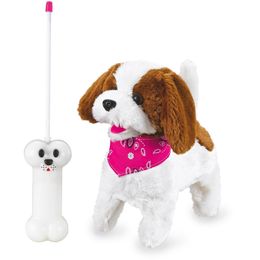 Jamara Kinder RC-Tier "Jamara KIDS Plüschhund Lucky, 27 MHz", braun, Plüsch, B:11cm H:21cm, Fernlenkfahrzeuge