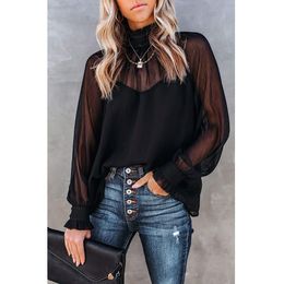 Milan Kiss Bluse in Schwarz - 69% | Gr&ouml;&szlig;e M | Damen-blusen