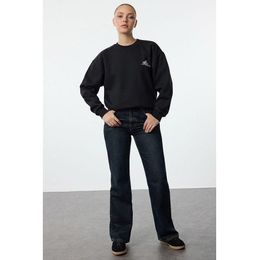 Trendyol Sweatshirt in Schwarz - 52% | Gr&ouml;&szlig;e M | Damen-sweatshirts-jacken