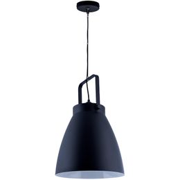 Paco Home Pendelleuchte "BOONE PD", 1, Ø 39cm H: 58cm, schwarz, Esszimmer, Leuchten, Stehleuchte Modern Wohnzimmer Industrial Scheinwerfer Design E27