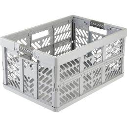 keeeper Klappbox "Profi-Klappbox ben 45l und faltbare Isoliertasche neo 19l", B:54cm H:28cm T:37cm, grau, Einkaufsk&ouml;rbe, Soft-Touch-Griffe,