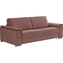 2,5-Sitzer Egoitaliano, B:234cm H:85cm T:102cm, braun, Sofas, "Cecilia, modern & elegant, erstklassiger Sitzkomfort, Breite 234cm", mit verchromten