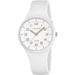 Calypso Watches Damen Quarzuhr "Trendy", wei&szlig;, Armbanduhren, Armbanduhr, Damenuhr, analog