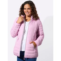 Casual Looks Damen Steppjacke, rosa, Gr. 38, gemustert, mehrfarbig, 100% Polyester, Wattierung:100% Polyester, Jacken