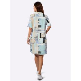 Inspirationen Damen Sweatkleid "Shirtkleid", bunt, Gr. 38, bedruckt, gemustert, mehrfarbig, Jersey, 100% Baumwolle, Kleider