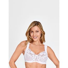 Miss Mary Of Sweden MISS MARY Damen Entlastungs-BH, Gr. 100, wei&szlig;, 79% Polyamid, 13% Elasthan, 8% Polyester, BHs