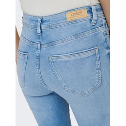 Only Damen Bootcut-Jeans "ONLWAUW HW FLARED DNM TAI312", blau, Gr. M, unifarben, Denim/Jeans, Obermaterial: 83% Baumwolle, 15% Polyester, 2%
