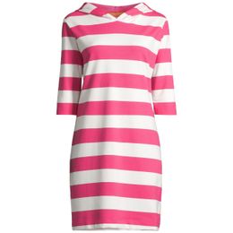 SALZHAUT Damen Midikleid "Knielanges Kleid (Midi) L&Ouml;&Ouml;VSTICK", pink, Gr. L, Obermaterial: 92% Baumwolle CO. 8% Elasthan EL., Kleider