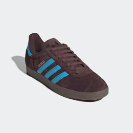 Herren Sneaker "GAZELLE", adidas originals, Gr. 38,5shadow braun, sky rush, cloud wei&szlig;, Leder, Synthetik, Schuhe