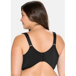 sheego Damen B&uuml;gel-BH, Gr. 85, schwarz, 82% Polyamid, 18% Elasthan, BHs