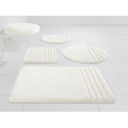 M&ouml;ve Badematte M&Ouml;VE, H:30mm, wei&szlig;, Polyacryl, Badematten, "Loft, Badvorleger, Badezimmer Teppich", Badteppich, Badematten auch als 2 teiliges Set & rund