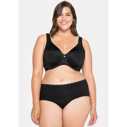 sheego Damen B&uuml;gel-BH, Gr. 105, schwarz, 82% Polyamid, 18% Elasthan, BHs