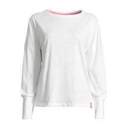 SALZHAUT Damen Langarmshirt "Longsleeve SMAAK", wei&szlig;, Gr. M, Obermaterial: 50% Baumwolle CO. 50% Polyester PES., Shirts
