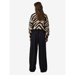 Noisy may Damen Anzughose "NMBOB HW ELASTIC WIDE PANT JRS NOOS", schwarz, Gr. L, unifarben, Web, Obermaterial: 95% Polyester, 5% Elasthan, Hosen
