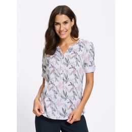 Inspirationen Damen Druckbluse, bunt, Gr. 36, gebl&uuml;mt, gemustert, mehrfarbig, 100% Viskose, Blusen
