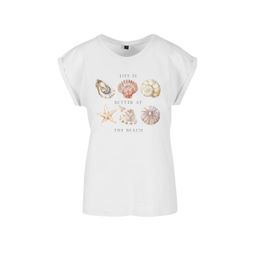 CLOUD 5IVE Damen T-Shirt "CLOUD 5IVE Ladies Seashell White Tee"wei&szlig;, Gr. XS, bedruckt, 100% Baumwolle, Shirts