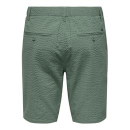 Only & Sons ONLY & SONS Herren Shorts "ONSLEO LIFE 0009 SEERSUCKER SHORTS NOOS", grau, Gr. L, unifarben, Web, Obermaterial: 100% Baumwolle, Hosen