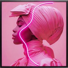 KARE LED Bild PINK WOMAN