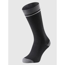 w&auml;schepur W&Auml;SCHEPUR Damen Kompressionsstr&uuml;mpfe, Gr. 4, schwarz, 60% Baumwolle, 28% Polyamid, 12% Elasthan, Socken